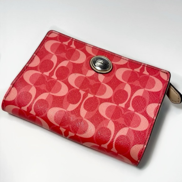 Coach | Bags | Coach Signature Logo Wallet | Poshmark